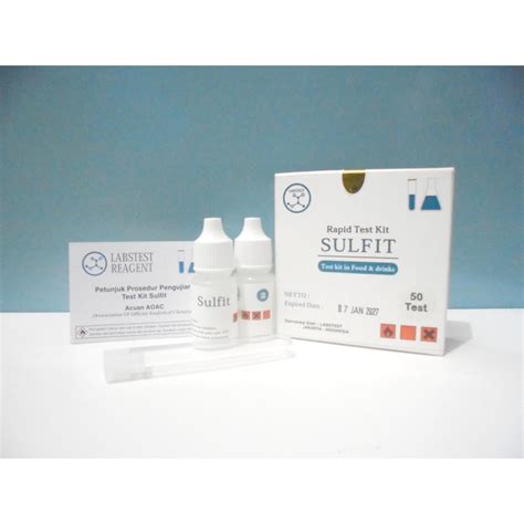 Jual Test Kit Sulfit Rapid Test Sulfit Reagen Uji Sulfit Labstest