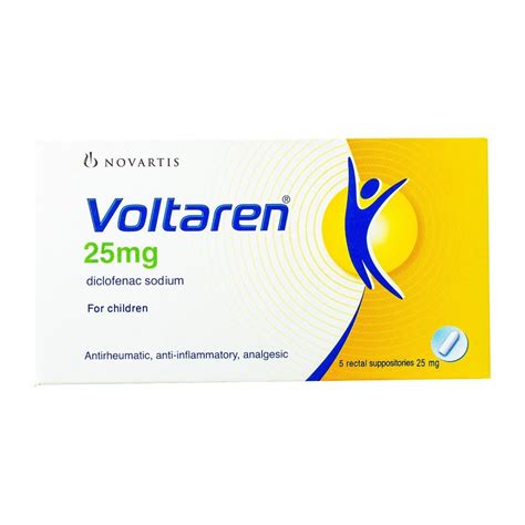 Voltaren 25 Mg 5 Suppositories Re3aya Pharmacy