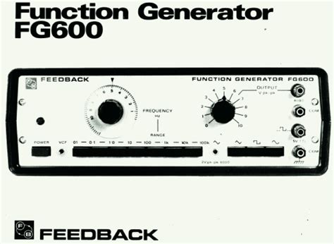 Function Generator Fg600 Equipment Lloyd Instruments