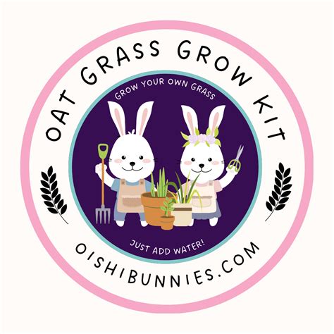 Diy Grass Grow Kit Oishi Bunnies