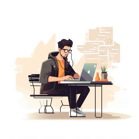 Minimalist Coding Clipart On White Background Imagella