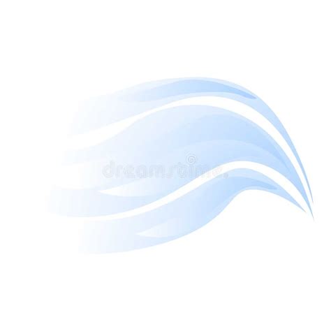 Abstract Blue Wave Design Forming A Sense Of Motion And Energy Stock