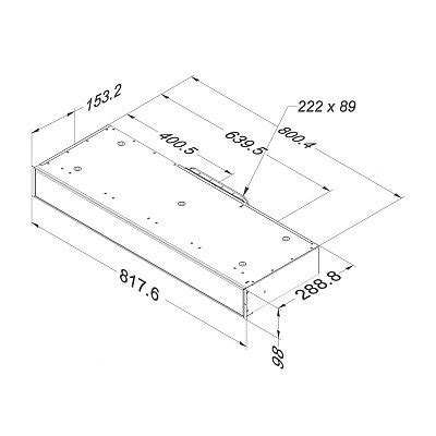 Novy 7921400 Recirculation Box Built In H98mm White With Filter Monoblock