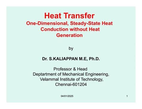 Heat Conduction Through A Plane Wall Ppt