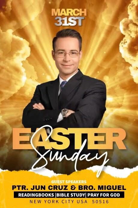 Easter Sunday Ads Template Postermywall