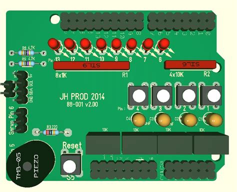 Arduino Shield Inputoutput Carte De Développement Version 2 Blog Radioamateur De F8asb