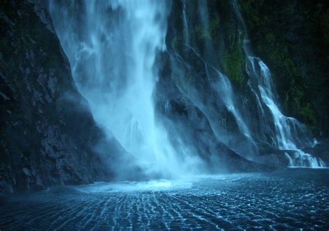 Waterfall Night Wallpapers Wallpaper Cave
