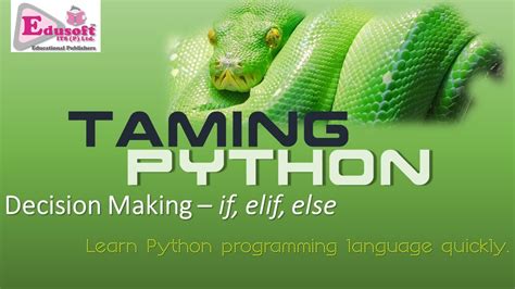 Taming Python Decision Making Youtube