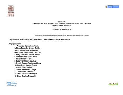 Pdf Proyecto ConservaciÓn De Bosques Y Sostenibilidad En Evaluacion Gestor Predial Guaviare