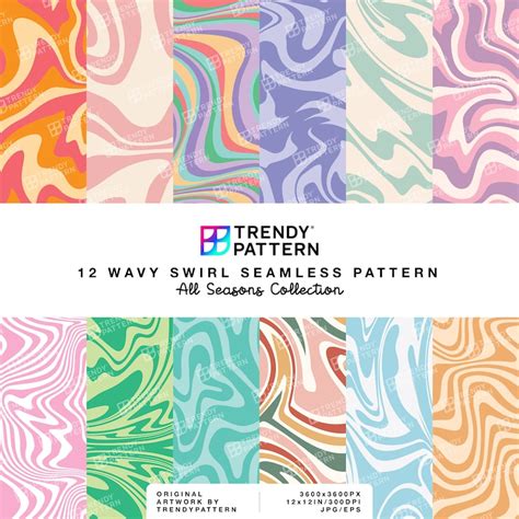Y2k Swirl Pattern Etsy