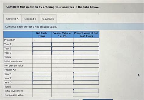 Solved Exercise 11 10 Static Net Present Value Unequal