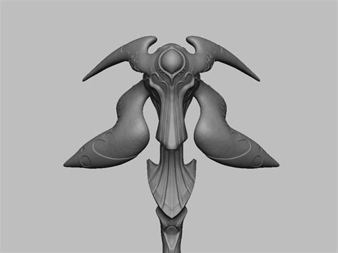 Thyrus Atma Staff Final Fantasy Xiv 3d Print 3d Model 3d Printable Cgtrader