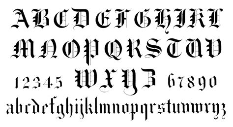 Oud Engels Alfabet Gratis Stock Foto Public Domain Pictures