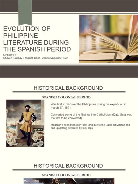 Evolution Of Philippine Literature During The Spanish Period Pdf