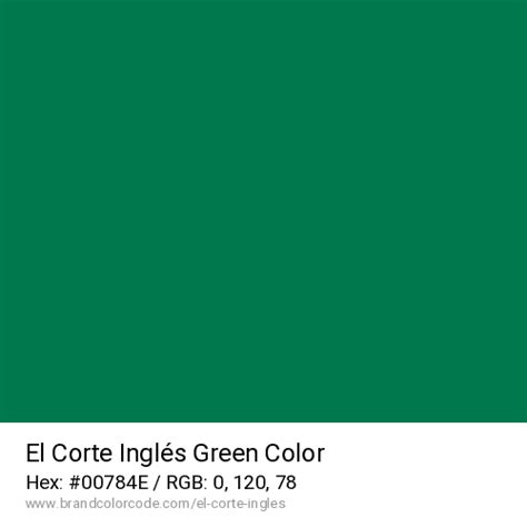 El Corte Inglés Brand Color Codes