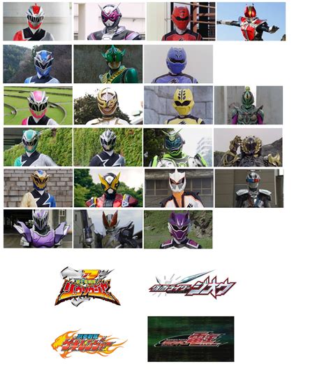 Super Sentai And Kamen Rider Quartet 35 By M41456 On Deviantart