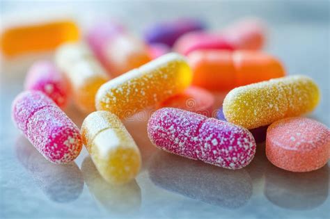 Abstract View Of Antibiotics Interacting With Bacteria Under A Microscope Generative Ai Stock