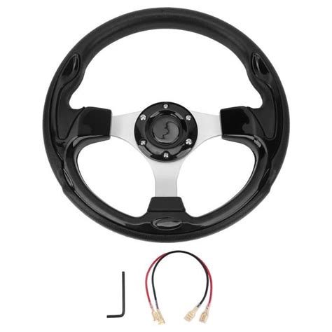 Akozon Volant Automatique Qiilu 13in 330mm Volant De Voiture Acrylique