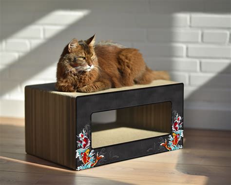 Loop Cat Scratcher Bauhaus Inspired Design Cat On