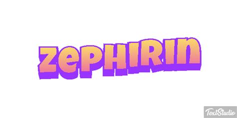 Zéphirin Name Animated  Logo Designs