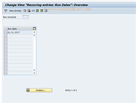 OBC SAP Tcode C FI Maintain Table T A