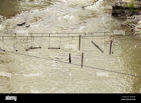 Broken Rope Bridge Five Dead And Many Injured After Suspension Bridge