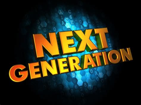 Premium Photo Next Generation Concept Golden Color Text On Dark