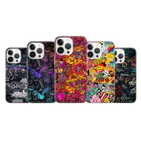 Graffiti Phone Case Street Art Style Cover Fit For Iphone 15 Pro Max