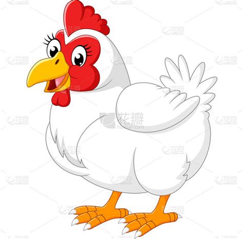 卡通母鸡摆姿势