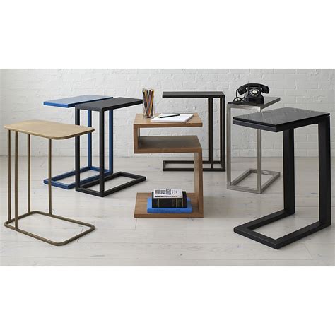 Avenue Black C Table In Coffee Tables And Side Tables Crate And Barrel Side Table Decor