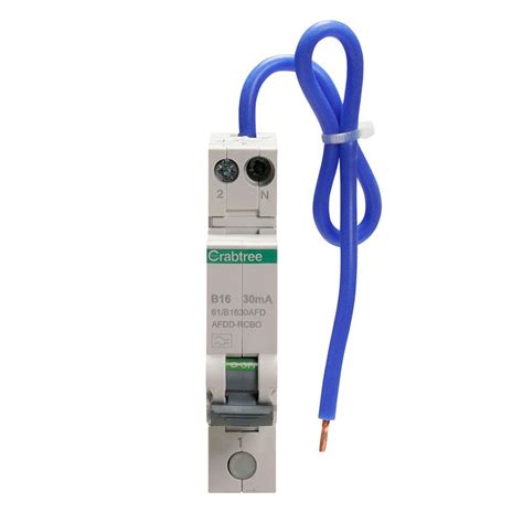 Crabtree 16a 1p N 1 Module B Curve 6ka 30ma Type A Afdd Combined Rcbo Sunny Electrical Supplies