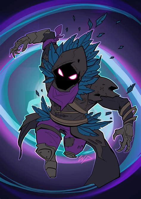 Artstation Fortnite Raven William Puekker Fan Art Drawing Joker