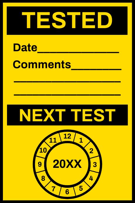 Electrical Sheet Test Board Template Postermywall