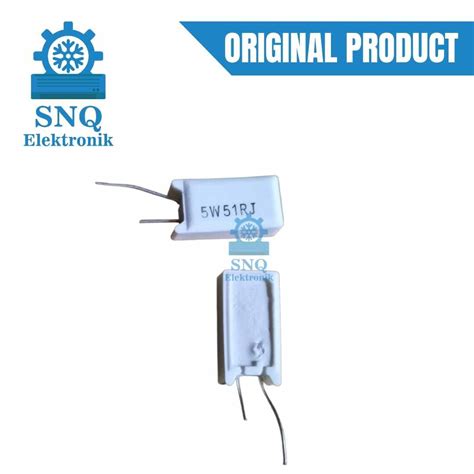Resistor 5 Watt 51 Ohm Risistor 51 Ohm 5 Watt Lazada Indonesia