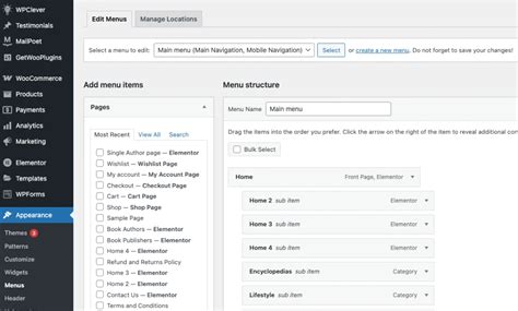 Creating Menus And Mega Menu Items Acmeedesign Support System