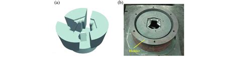 A 3d Solid Modeling Drawing Of Combined Die And B Photo Of Female