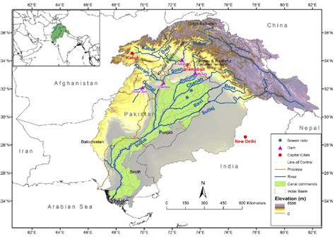 Geographic Characteristics Of The Indus Basin Irrigation System Download Scientific Diagram