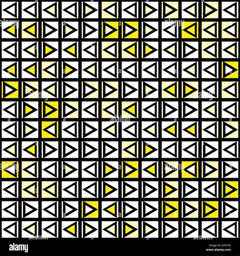 Decorative Geometric Shapes Tiling Monochrome Trendy Irregular Pattern Abstract Background