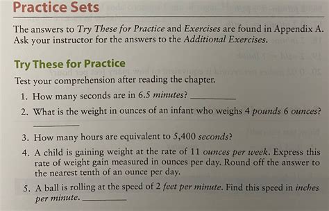 Solved Practice Sets The Answers To Try These For Practice Chegg Com