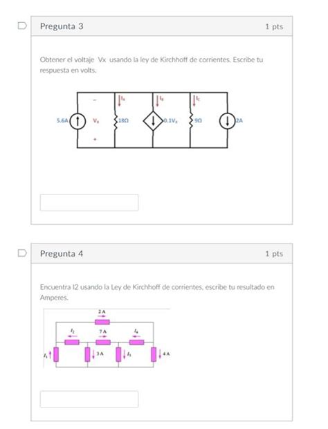 Solved 3 Get The Voltage Vx Using Kirchhoff Laws4 Find I