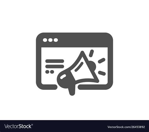 Seo Marketing Icon Web Targeting Sign Traffic Vector Image