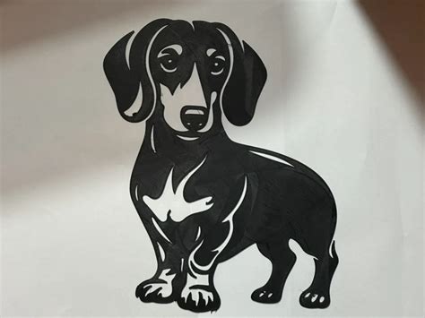 Силует на Дакел Стилна Декорация за Стена Modelino Bg