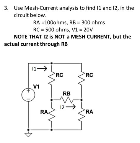 solved use mesh current analysis to find 11 and 12 in the