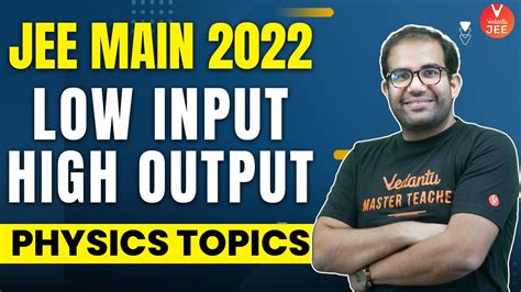 Most Imp Jee Physics Topics🧾 [low Input But Very High Output😮💥] Jee
