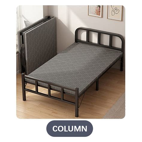【free Shippingandts】 Foldable Bed With Comfortable Foam Mattress Fold