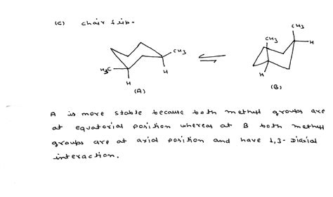 [Solved] c. Draw the alternative chair-flip conformation of this isomer.... | Course Hero