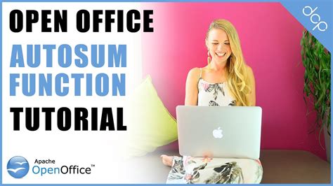 open office calc auto sum function open office tutorial youtube