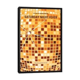 Icanvas Saturday Night Fever Minimal Movie Poster By Chungkong Framed