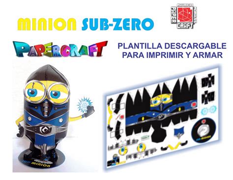 Papercraft Minion Sub Zero By Mauriciomsmx On Deviantart