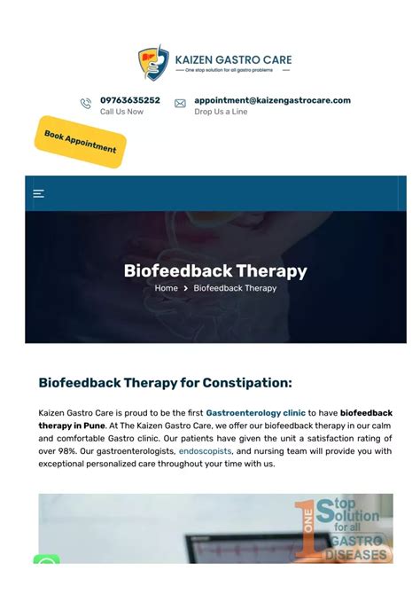Ppt Biofeedback Therapy For Constipation In Pune Kaizen Gastro Care Powerpoint Presentation